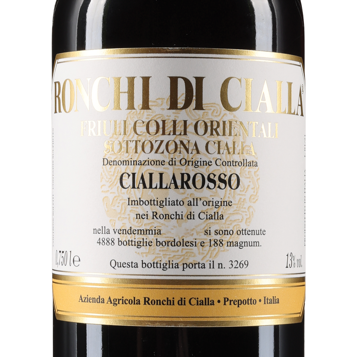 Ronchi di Cialla Ciallarosso 2021 75cl – Crombé Wines