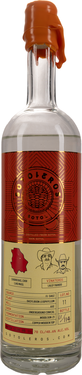 Bienvenido Nando y Lalo Sotol - Lot 11 48.6% 70cl – Crombé Wines